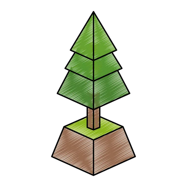 Fenyőfa rajz Stock vektorok, Fenyőfa rajz Jogdíjmentes illusztrációk ...