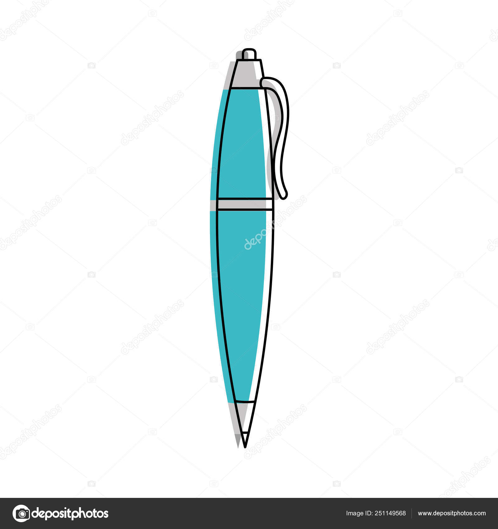 Isolated pen design Stock Vector by ©stockgiu 251149568