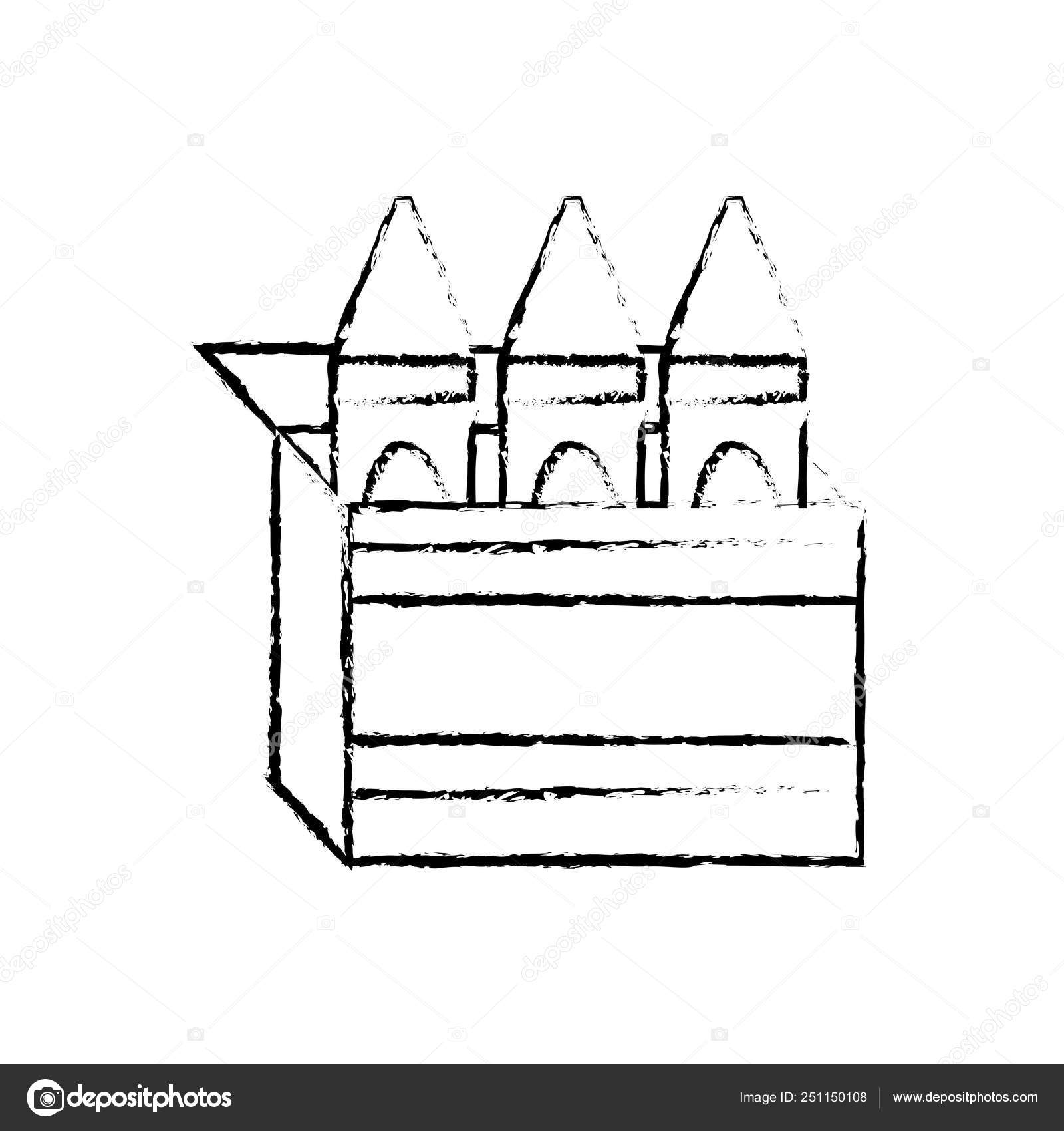 Isolated crayon box design Stock Vector by ©stockgiu 251150108