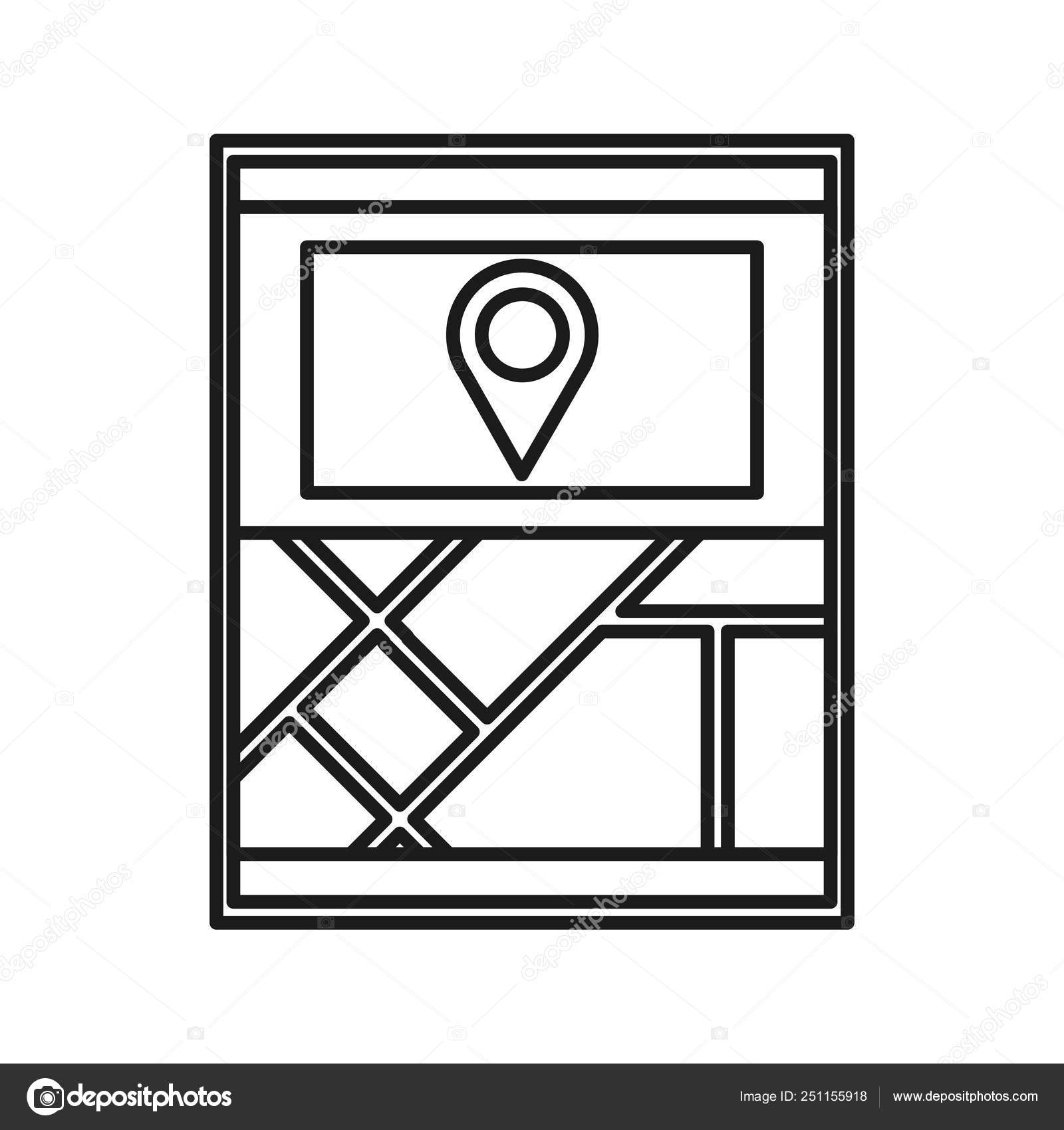 Baris peta gps modern dengan simbol lokasi Vektor Stok oleh ©stockgiu ...