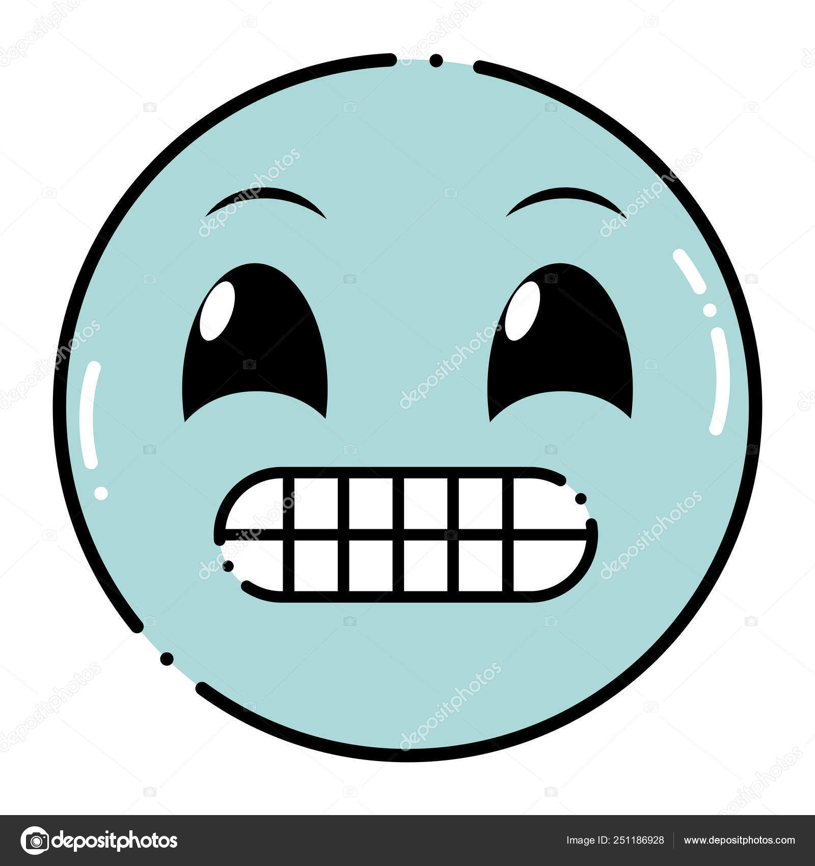 Forced Smile Emoticon