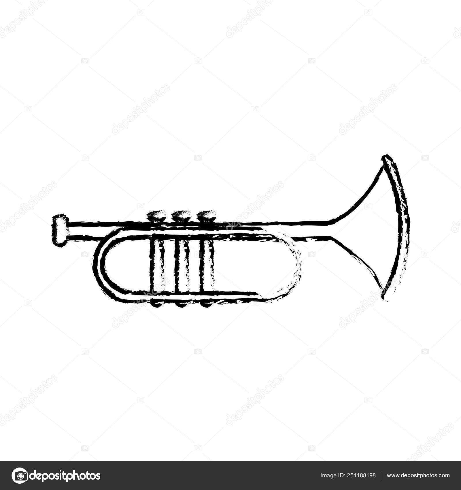 Isolated trumpet design Stock Vector by ©stockgiu 251188198