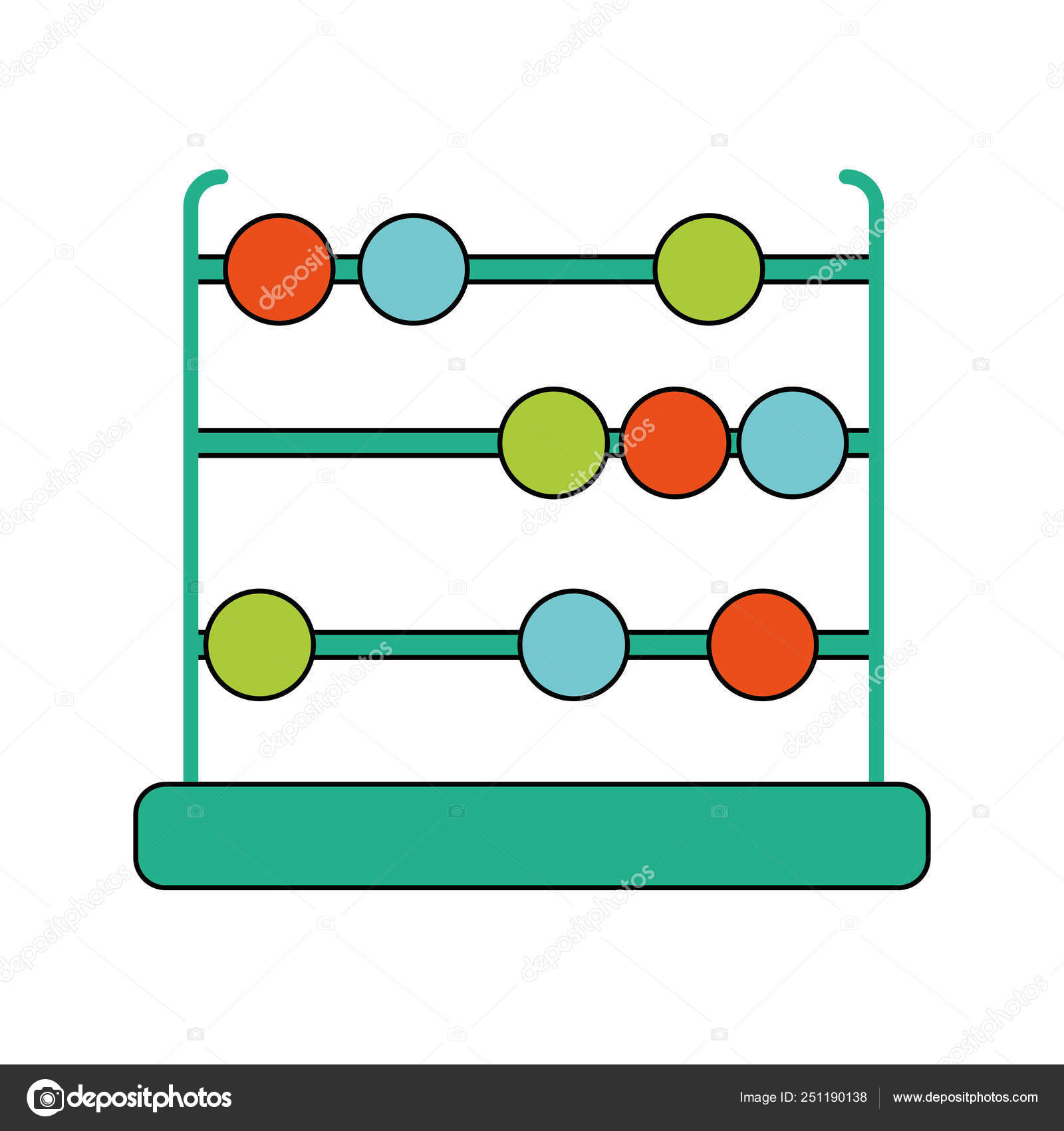 Isolated abacus design Stock Vector by ©stockgiu 251190138