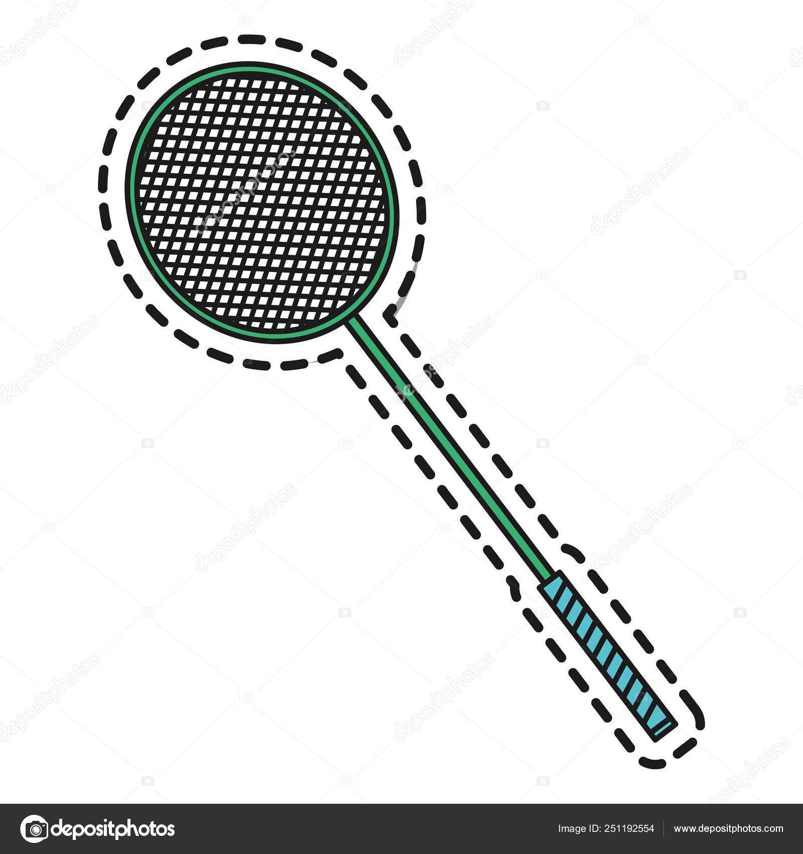 Badminton racket design Stock Vector by ©stockgiu 251192554