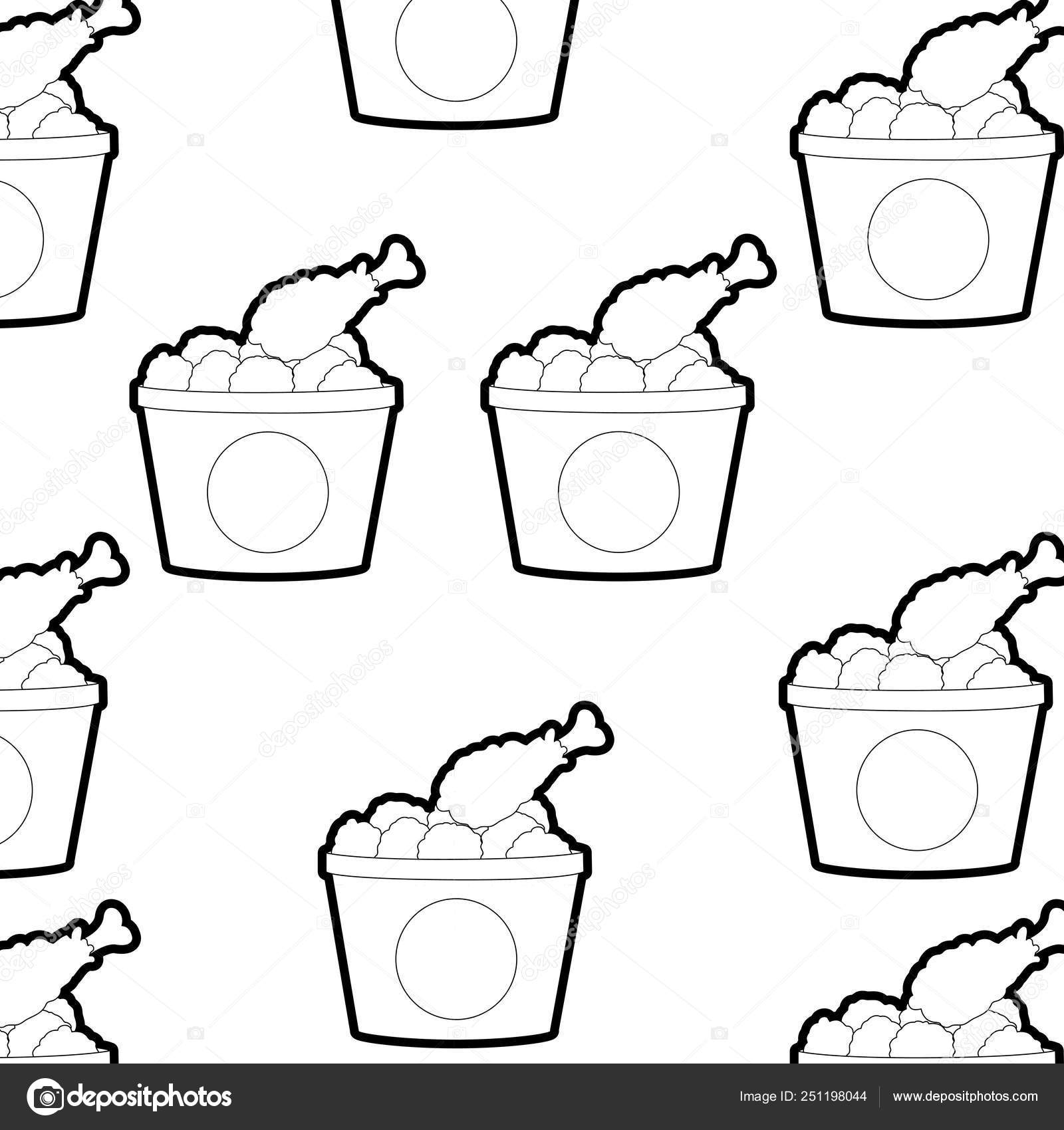 Chicken Background Fast Food Urban Tasty Menu Theme Isolated Design ...