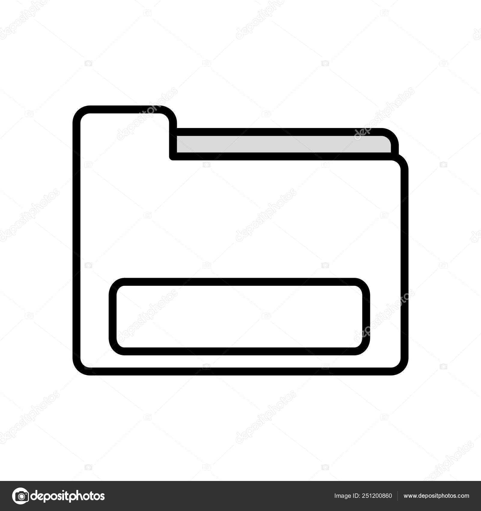 Line business folder file to organize archive Stock Vector by ©stockgiu ...