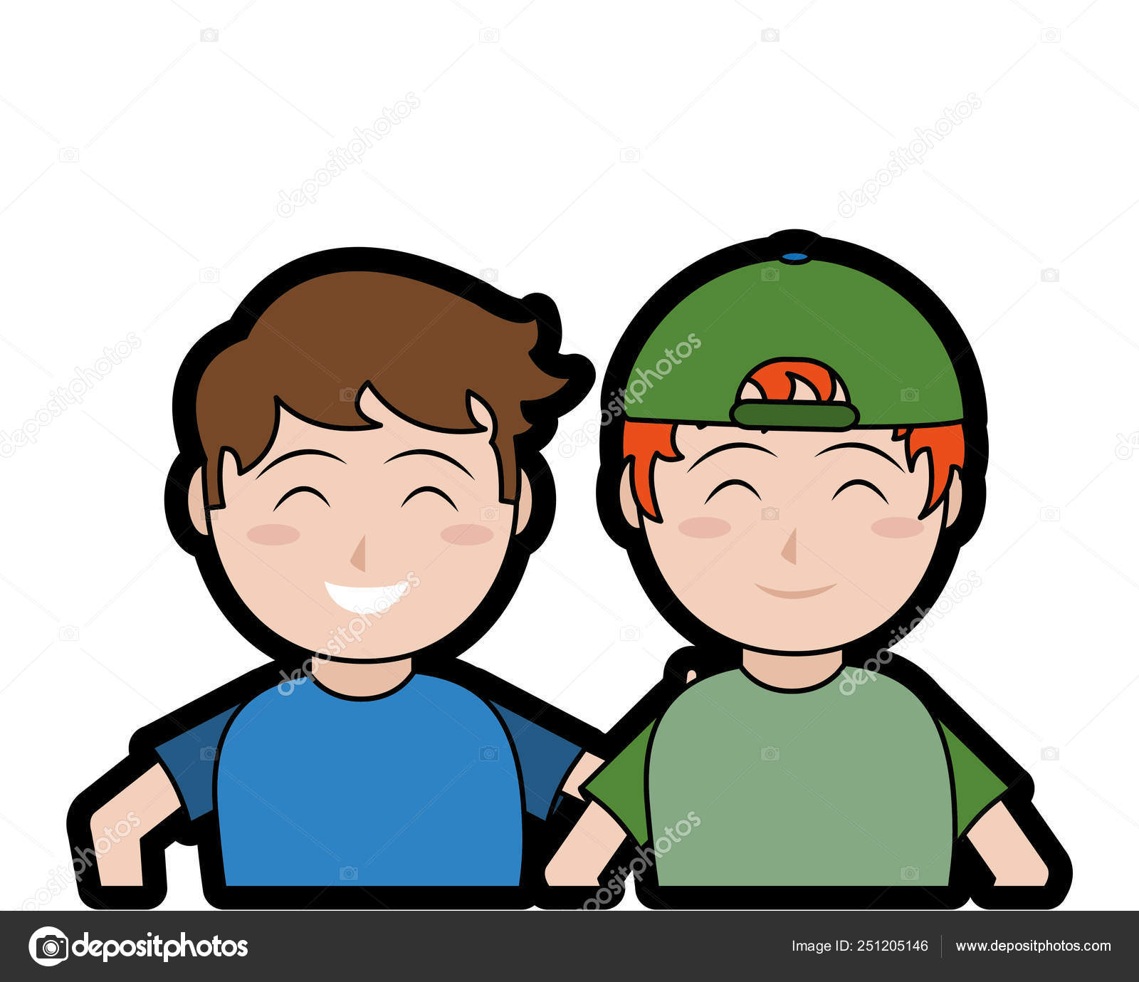 Boys cartoons design Stock Vector by ©stockgiu 251205146