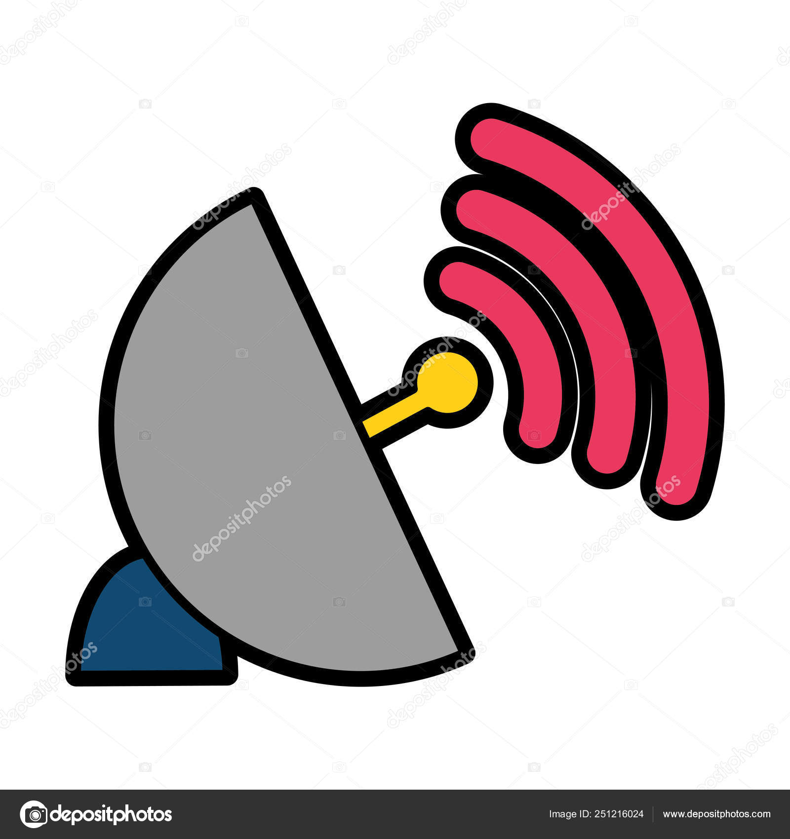 Wifi y diseño de antena Vector de stock #251216024 de ©stockgiu