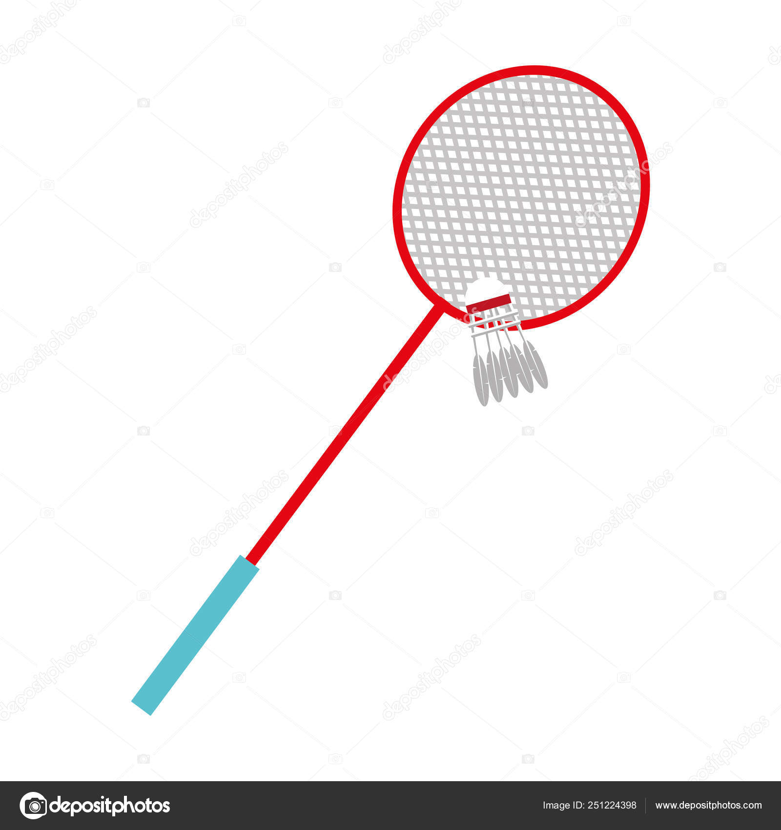 Badminton racket design Stock Vector by ©stockgiu 251224398