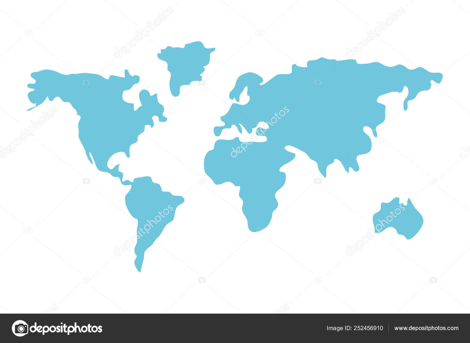 World Map Cartoon Vector Illustration Graphic Design Stock Vector by ...