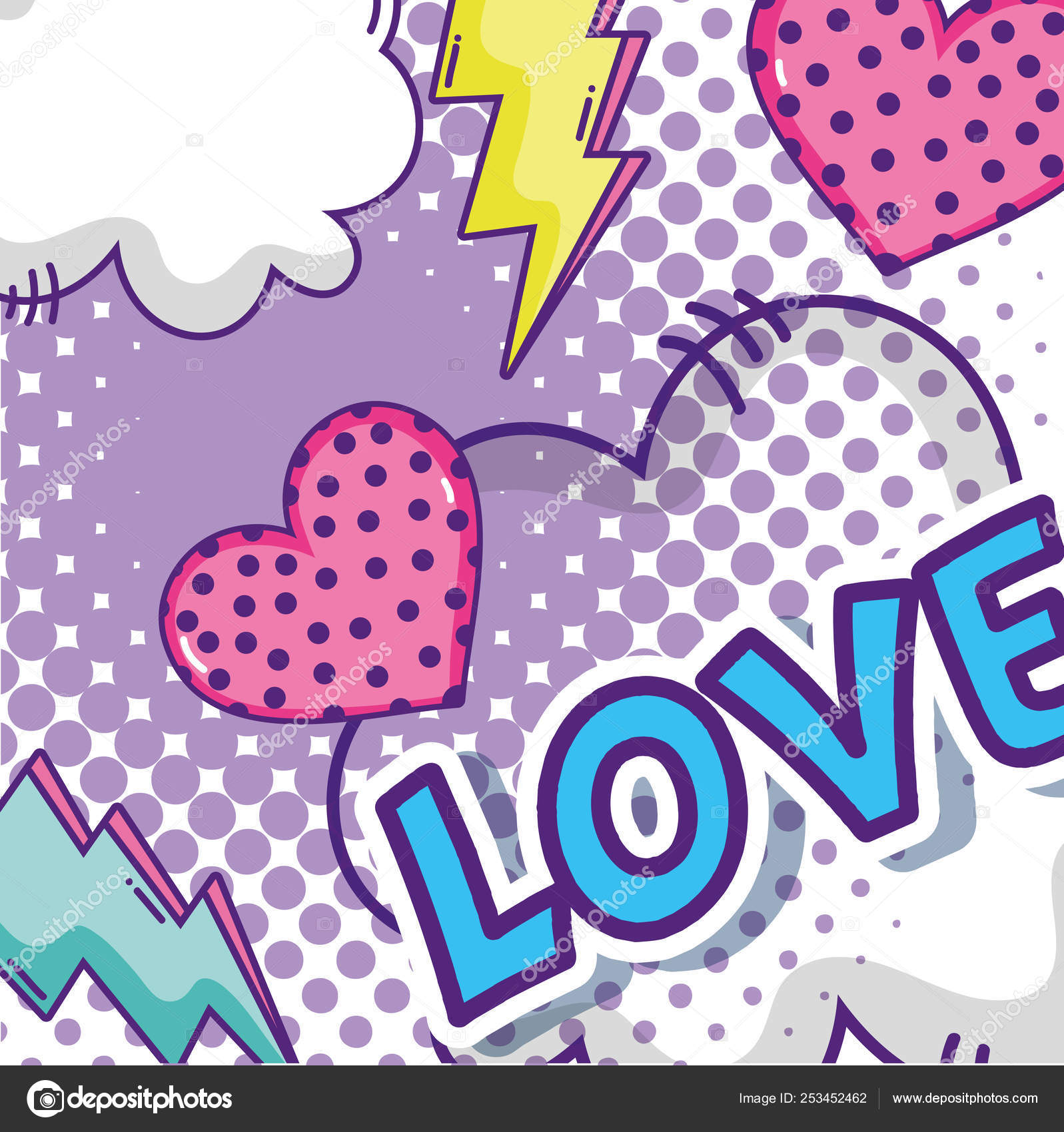 Pop art cartoons concept Stock Vector by ©stockgiu 253452462