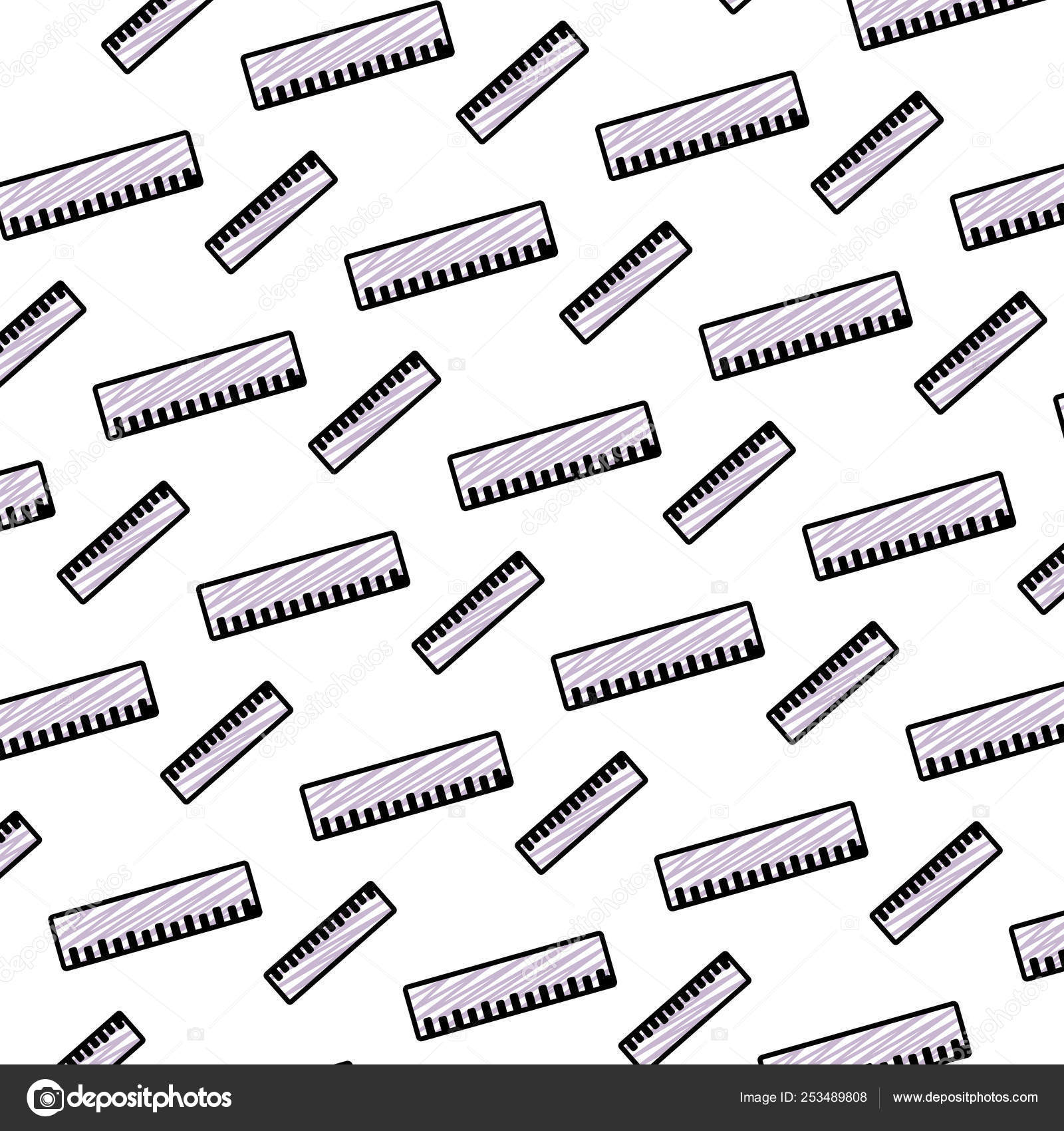 Doodle education ruler school tool background Stock Vector by ©stockgiu ...
