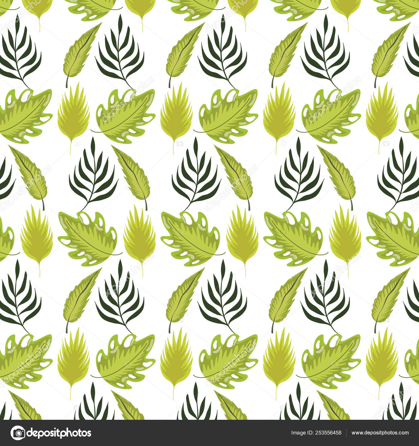 Leaves pattern background Stock Vector by ©stockgiu 253556458