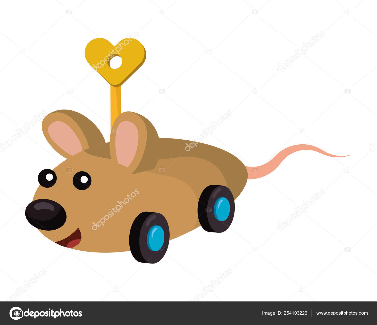 Mouse toy cartoon Stock Vector Image by ©stockgiu #254103226