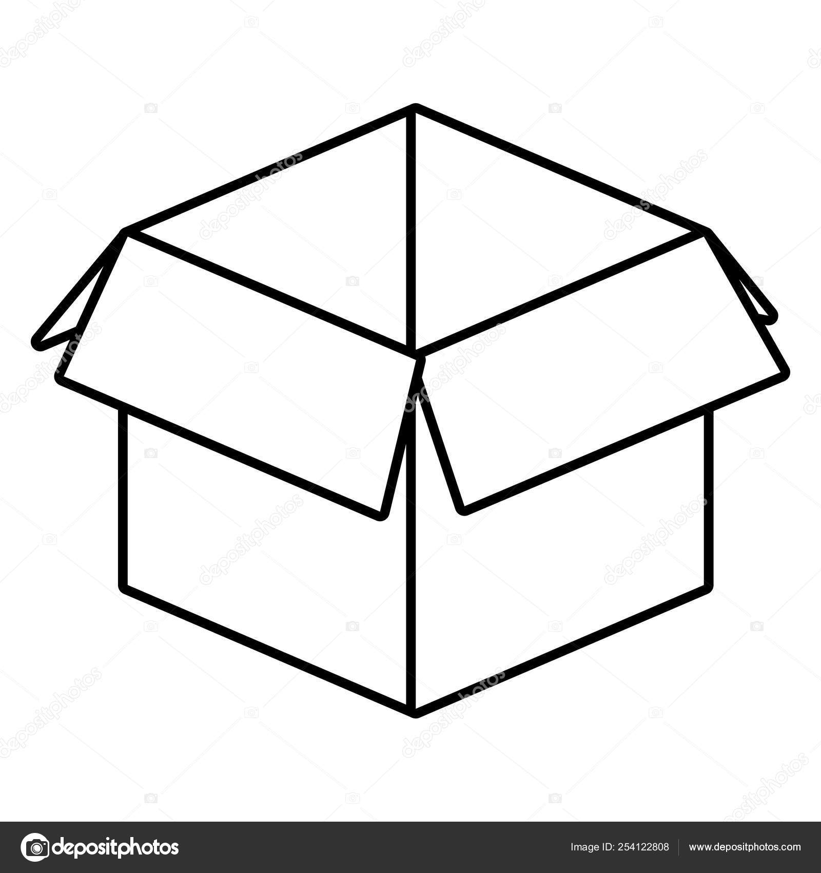 Cardboard box cartoon Stock Vector by ©stockgiu 254122808