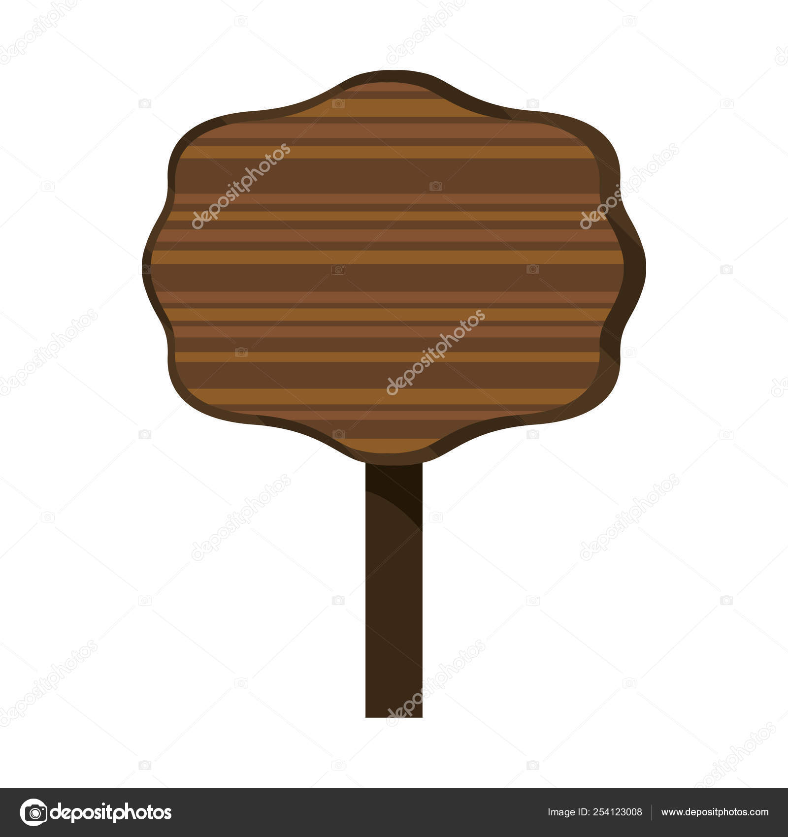 Wooden sign frame Stock Vector by ©stockgiu 254123008
