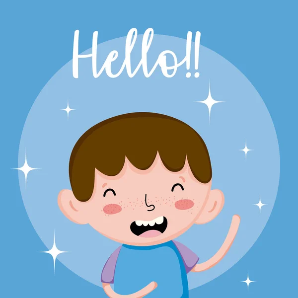 Hola chico tarjeta Vector de stock por ©stockgiu 261497704