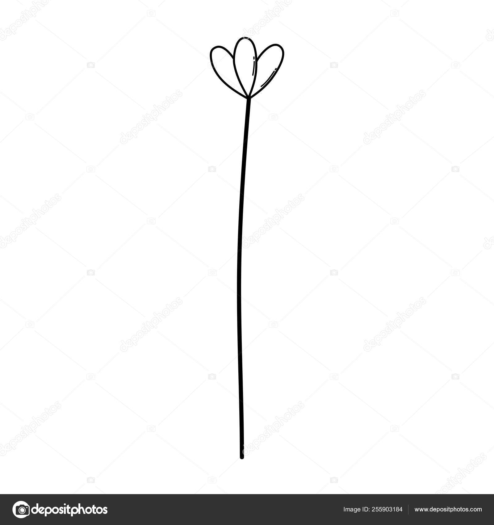 Cute flower drawn icon Stock Vector by ©stockgiu 255903184