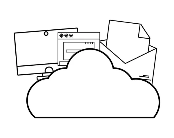 Tecnología informática dibujos animados Vector de Stock de ©stockgiu ...