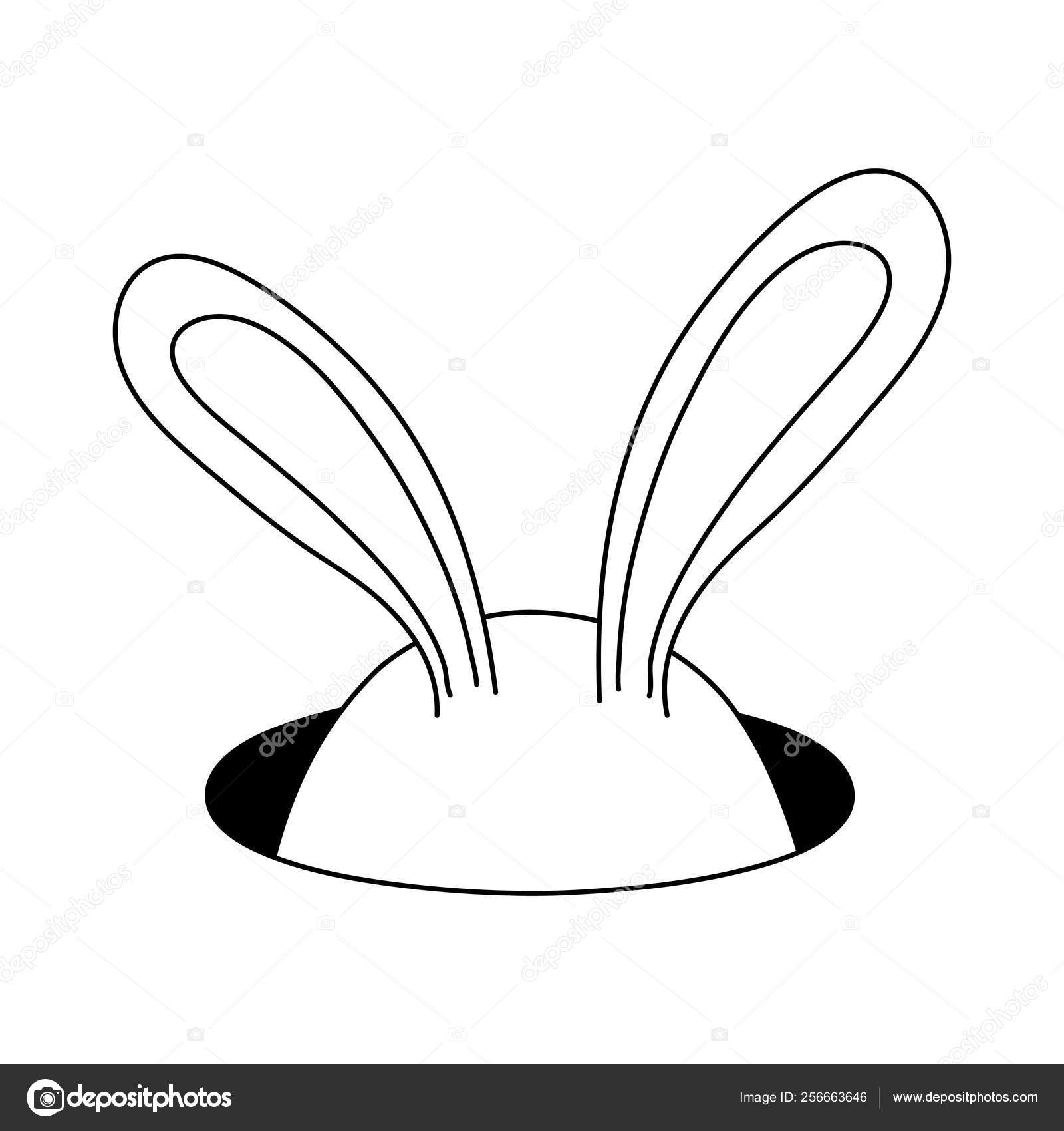 Icono de orejas de conejo mágico Vector de stock #256663646 de ©stockgiu