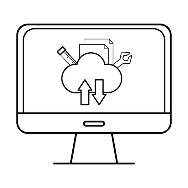 Tecnología informática dibujos animados Vector de stock por ©stockgiu ...