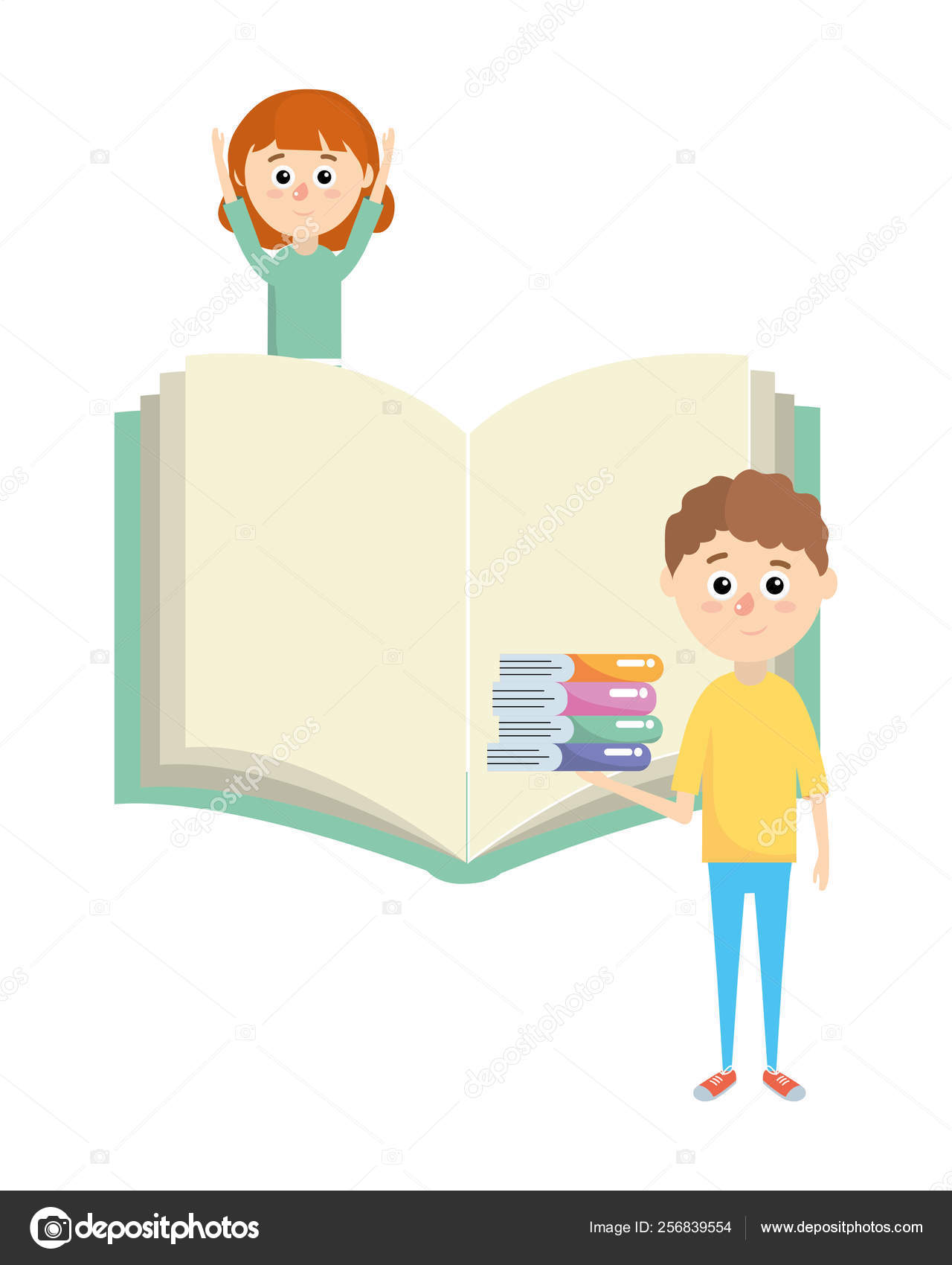 Dibujos animados de la escuela primaria Vector de stock por ©stockgiu ...