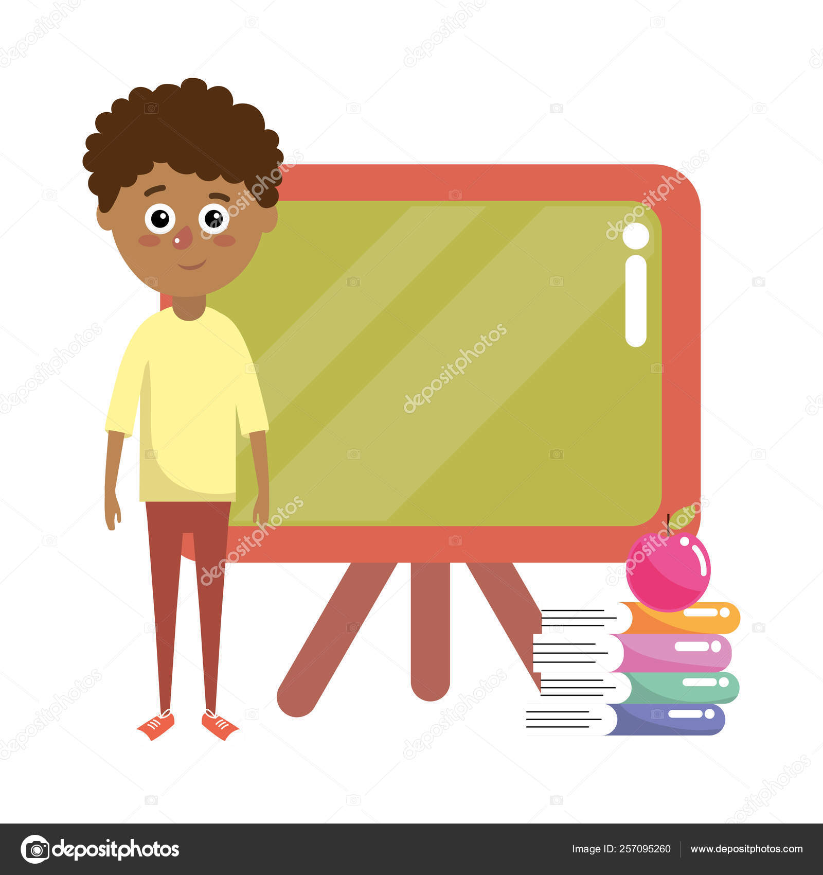 Dibujos animados de la escuela primaria Vector de stock #257095260 de ...