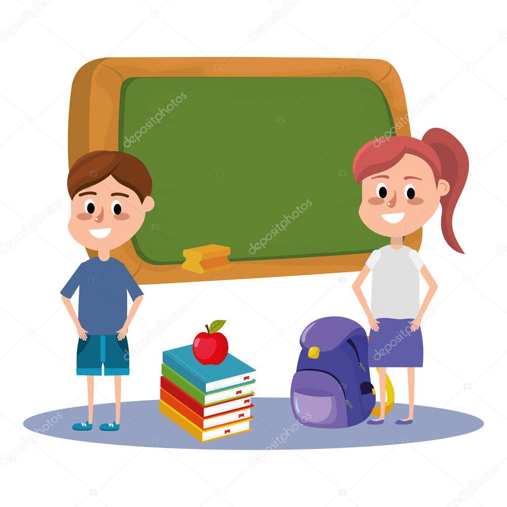 Clipart De Escuela Primaria Ilustración De Vector De Vector Inicial