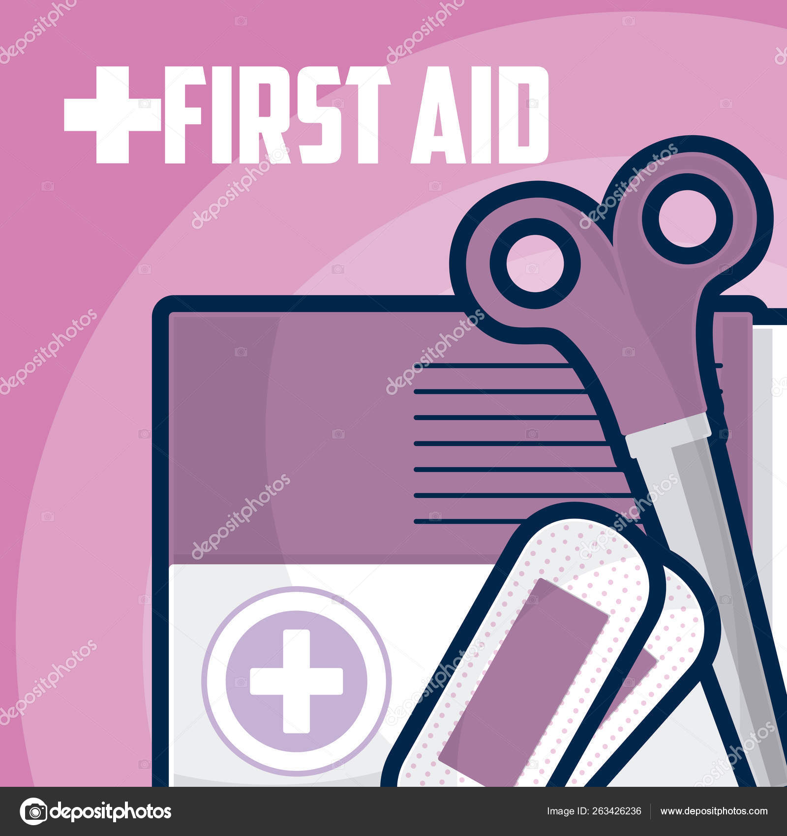 Medical first aid Stock Vector by ©stockgiu 263426236