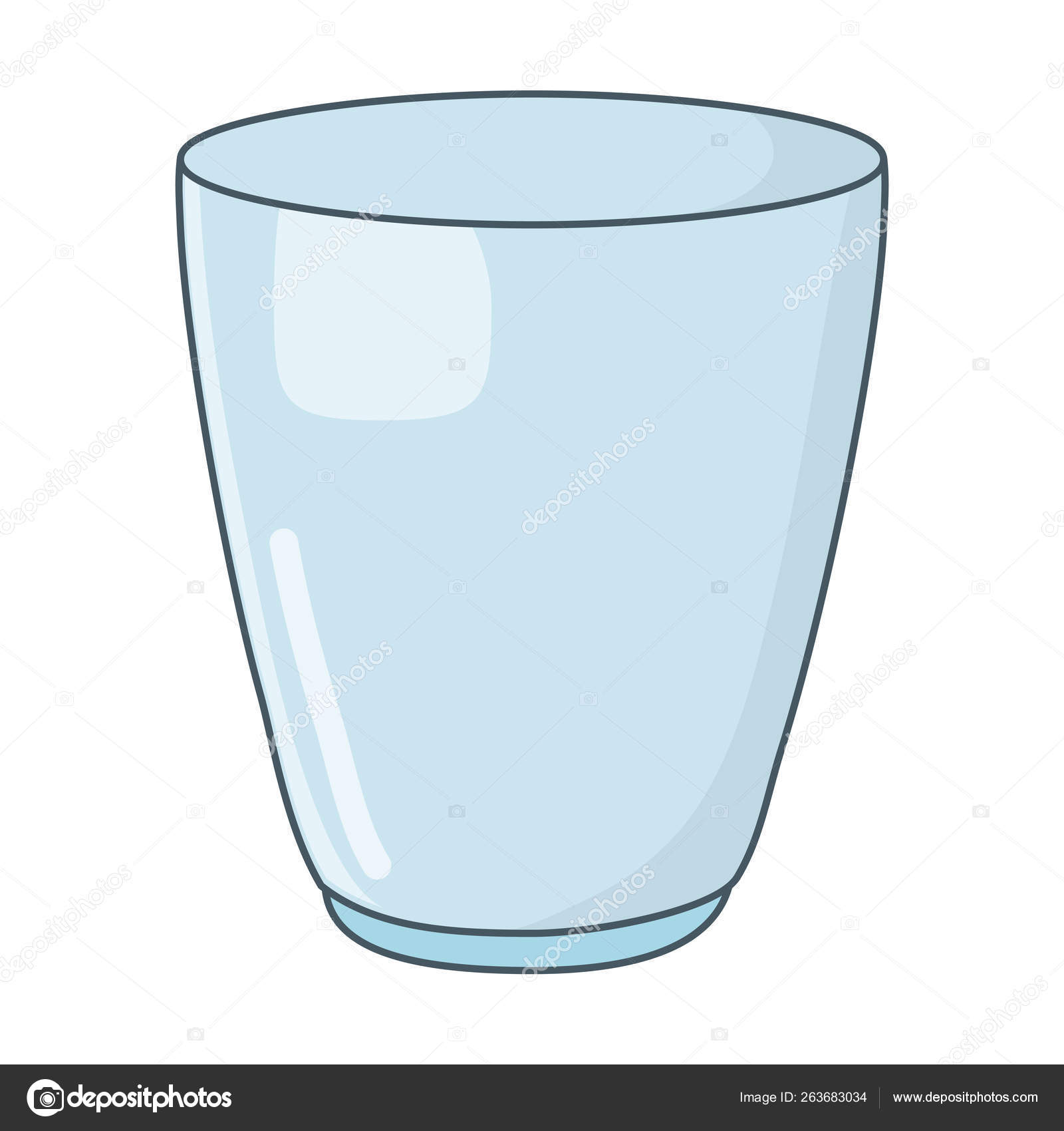 Kartun gelas cangkir Vektor Stok oleh ©stockgiu 263683034