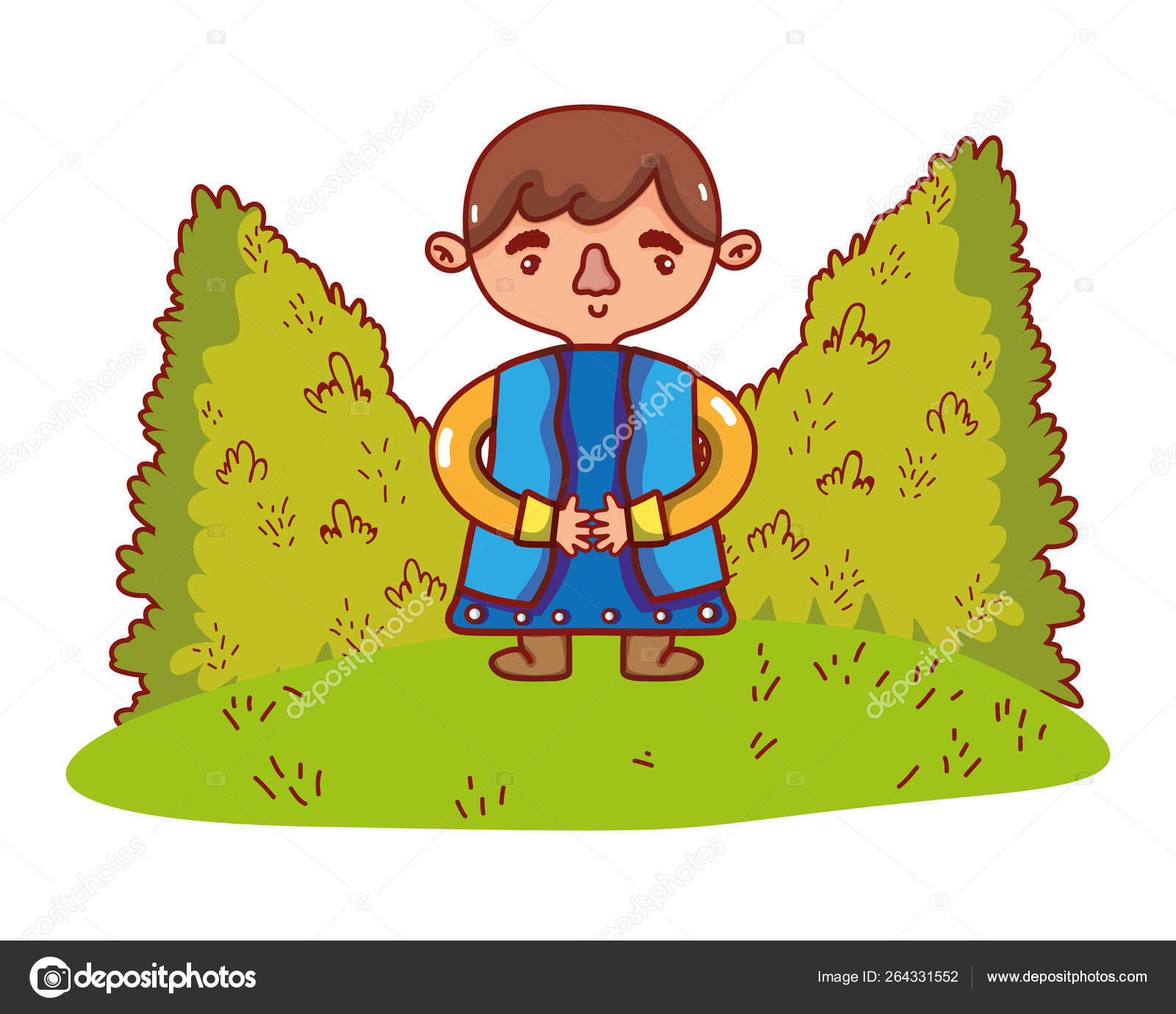 Roztomilý člověk tělo kreslený Stock Vektor od ©stockgiu 264331552