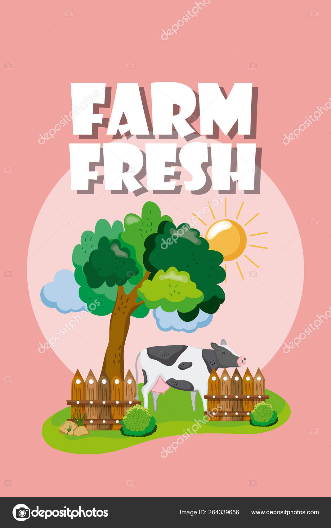 Farm fresh cartoons Stock Vector Image by ©stockgiu #264339656