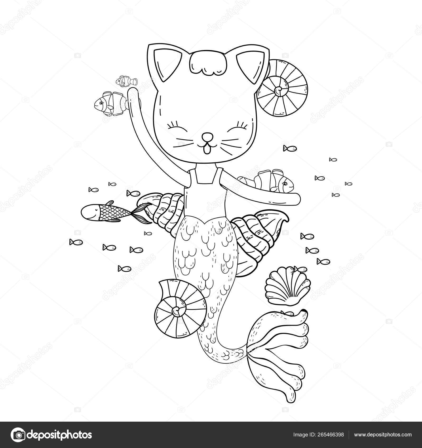 Treasure chest undersea scene Stock Vector Image by ©stockgiu #265466398