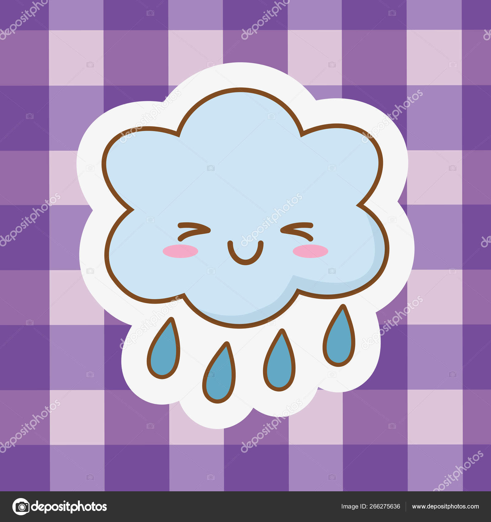 Lucu senang kartun lucu Vektor Stok oleh ©stockgiu 266275636