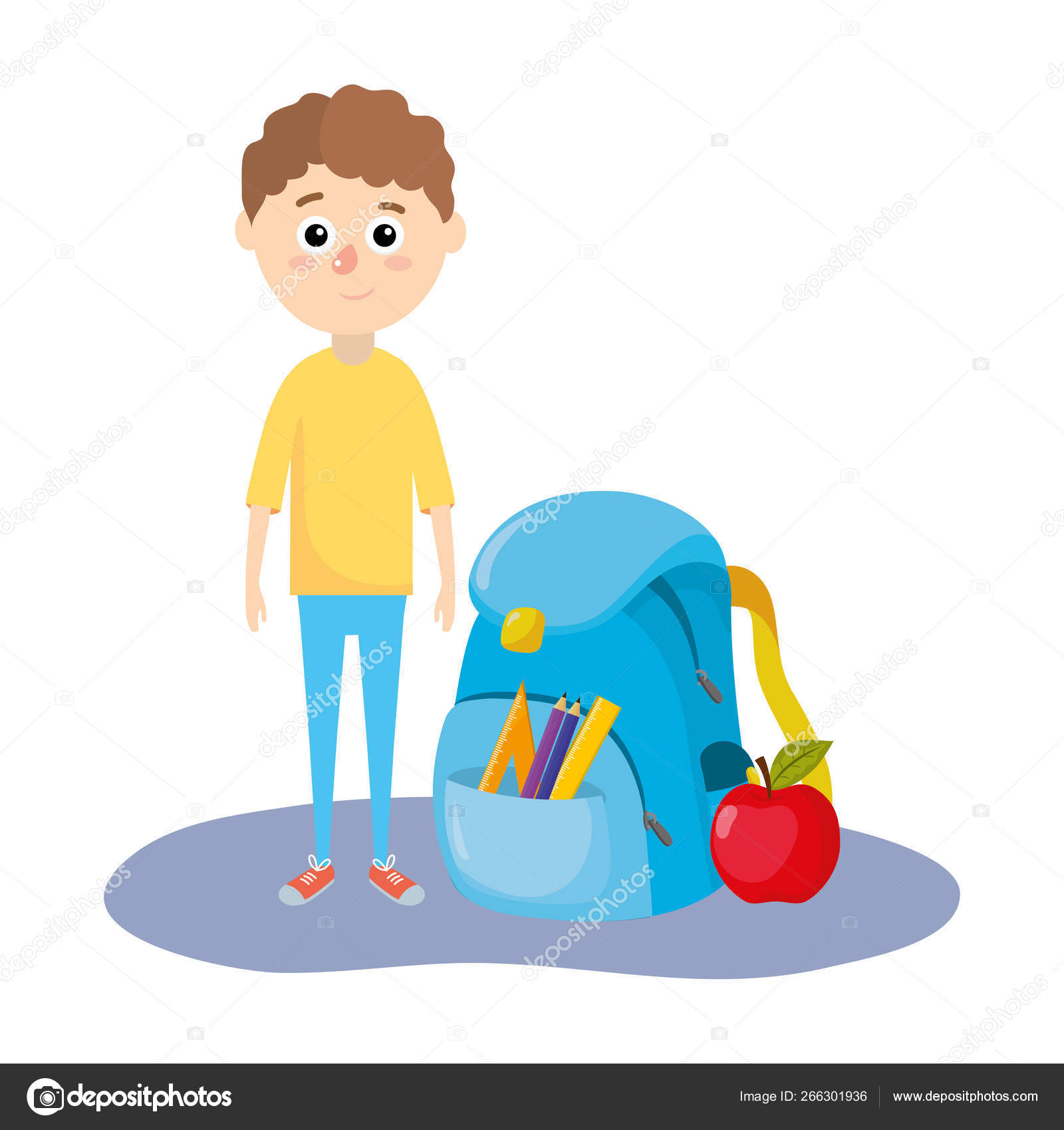 Dibujos animados de la escuela primaria Vector de stock por ©stockgiu ...