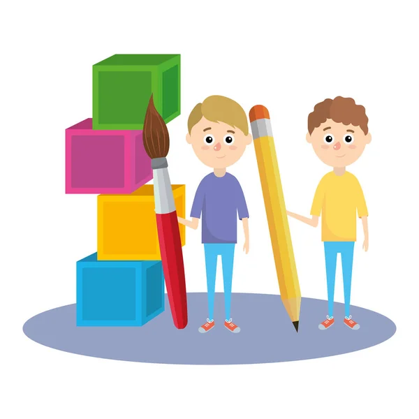 Dibujos animados de la escuela primaria Vector de stock #247672146 de ...