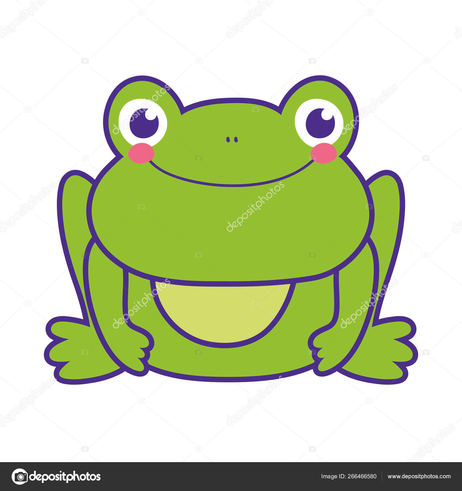 Cute toad character icon Stock Vector by ©stockgiu 266466580
