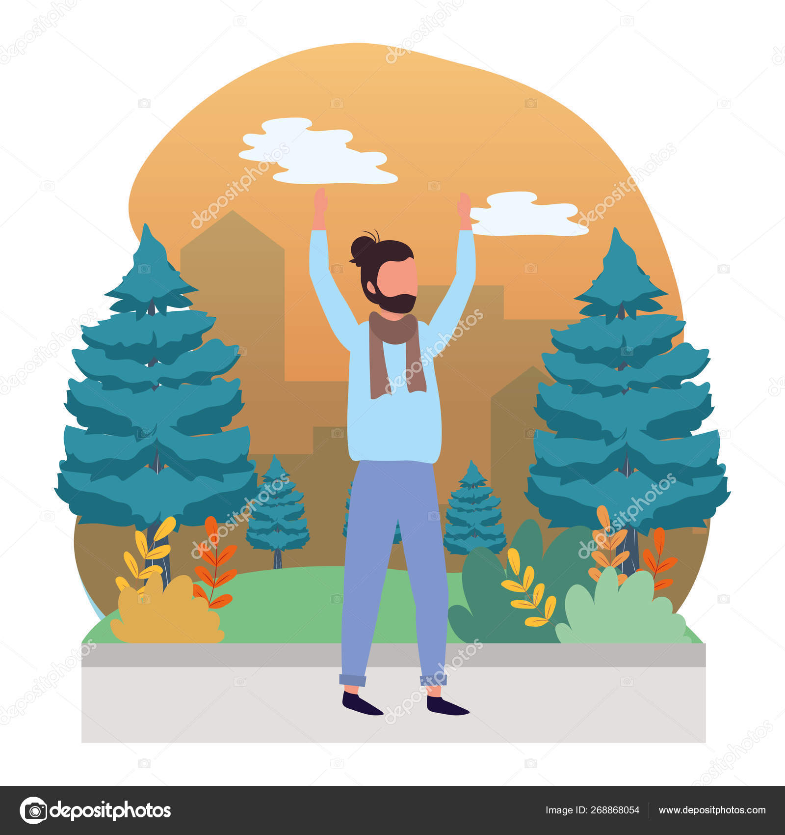 Hombre humano de dibujos animados Vector de stock por ©stockgiu 268868054