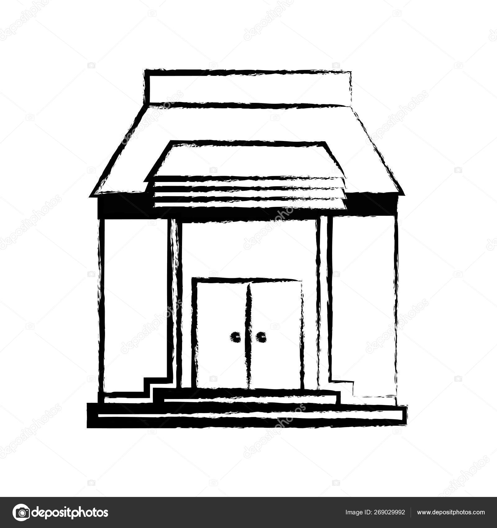 Figure school education with roof and doors design Stock Vector by ...