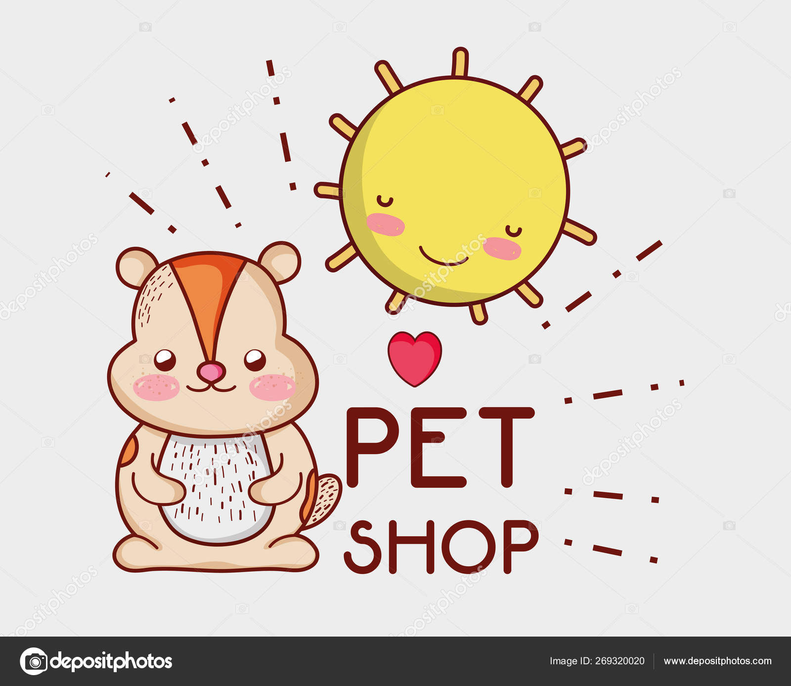 Lucu tupai corat-coret kartun Vektor Stok oleh ©stockgiu 269320020