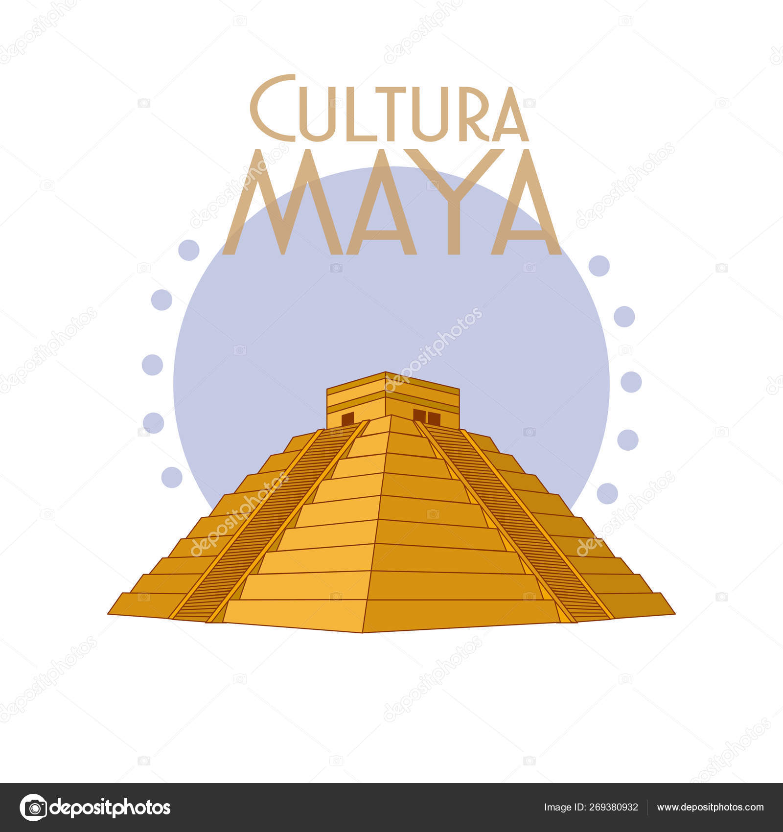Cultura Maya postcard Stock Vector by ©stockgiu 269380932
