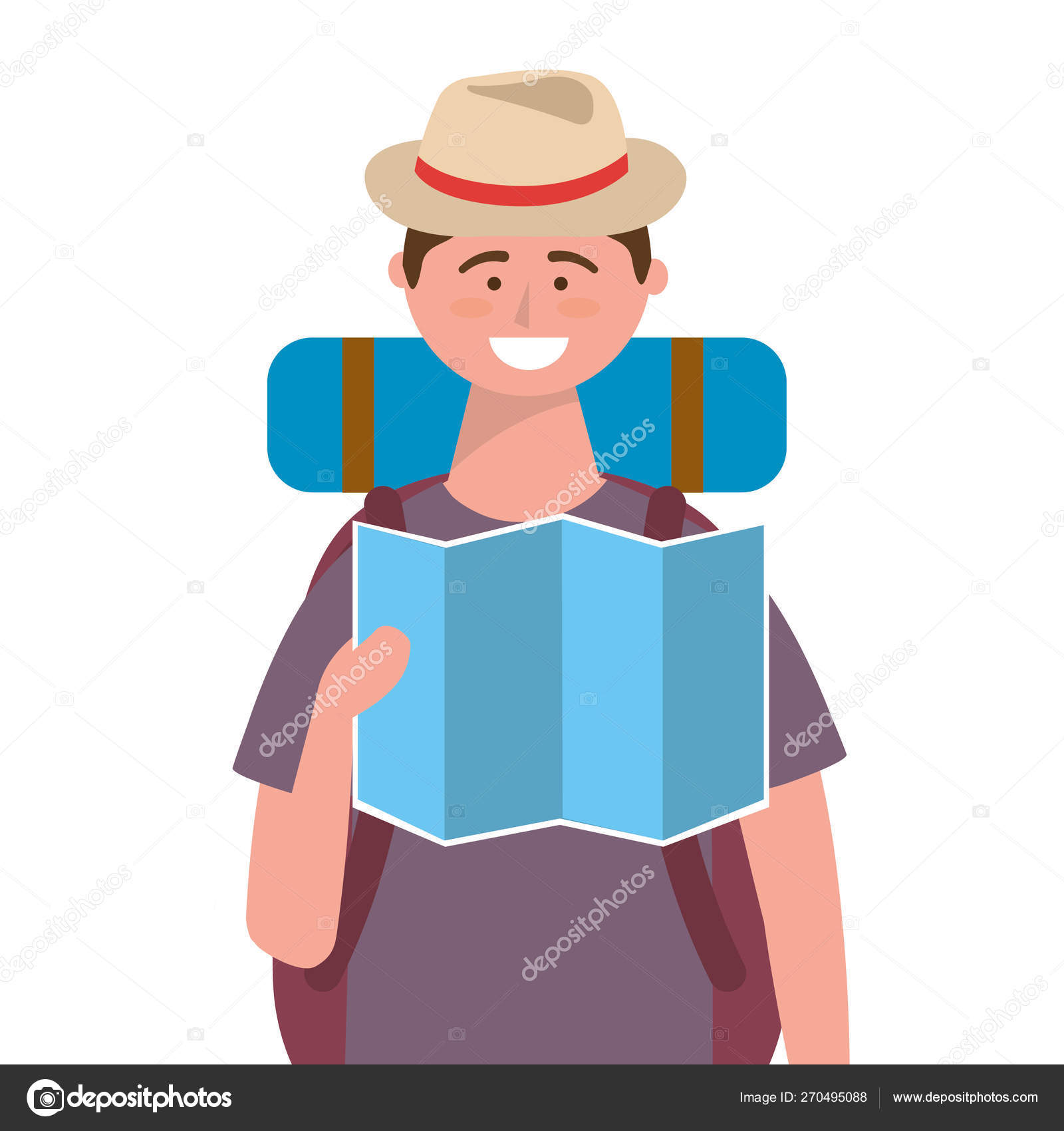 Tourist man design Stock Vector by ©stockgiu 270495088