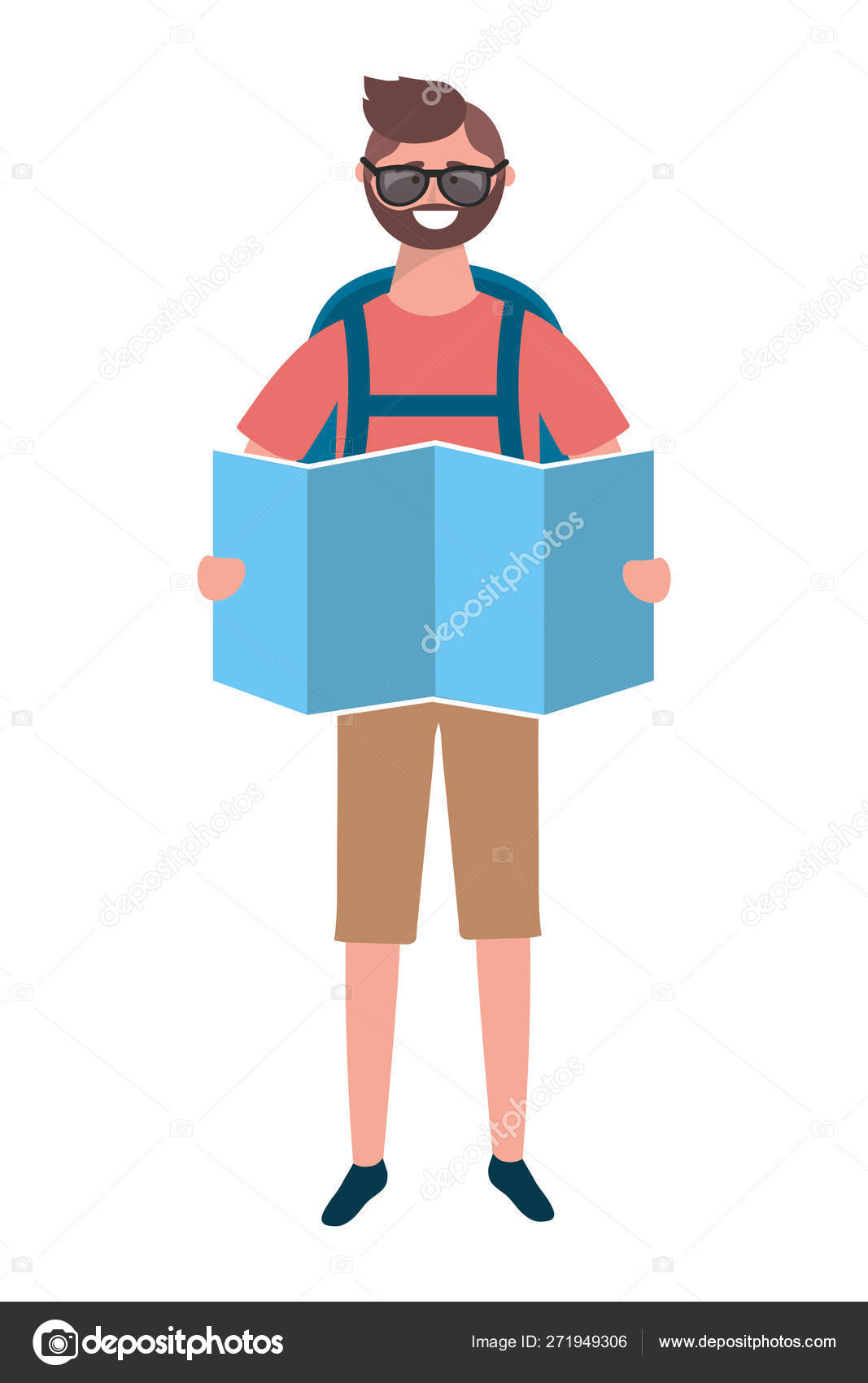 Tourist man design Stock Vector by ©stockgiu 271949306