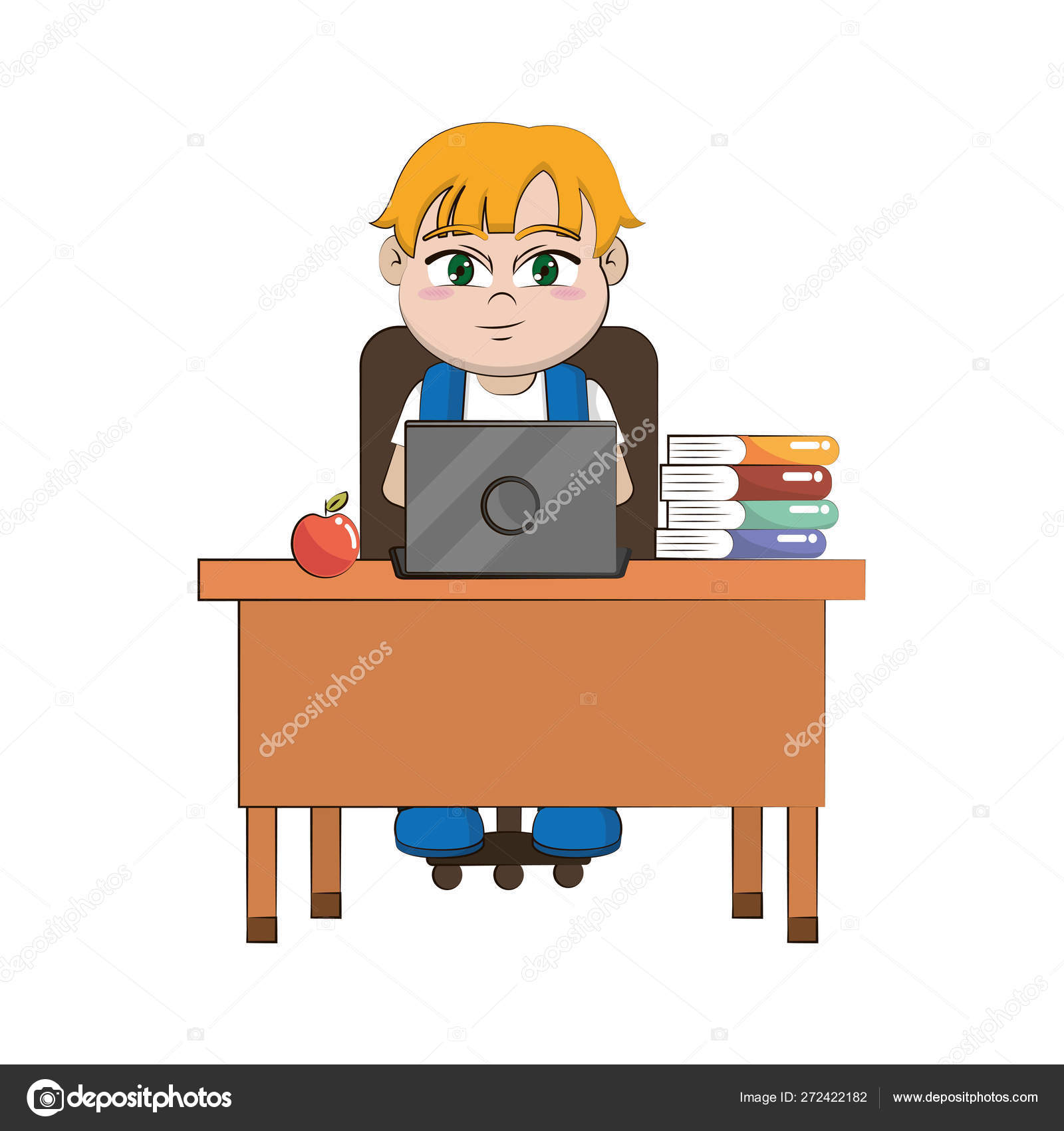 Dibujos animados de la escuela primaria Vector de stock #272422182 de ...