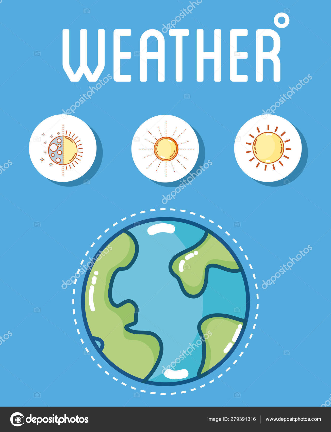 Weather and forecast Stock Vector by ©stockgiu 279391316