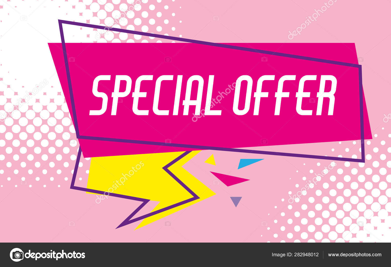 Special offer shopping poster memphis style Stock Vector by ©stockgiu ...