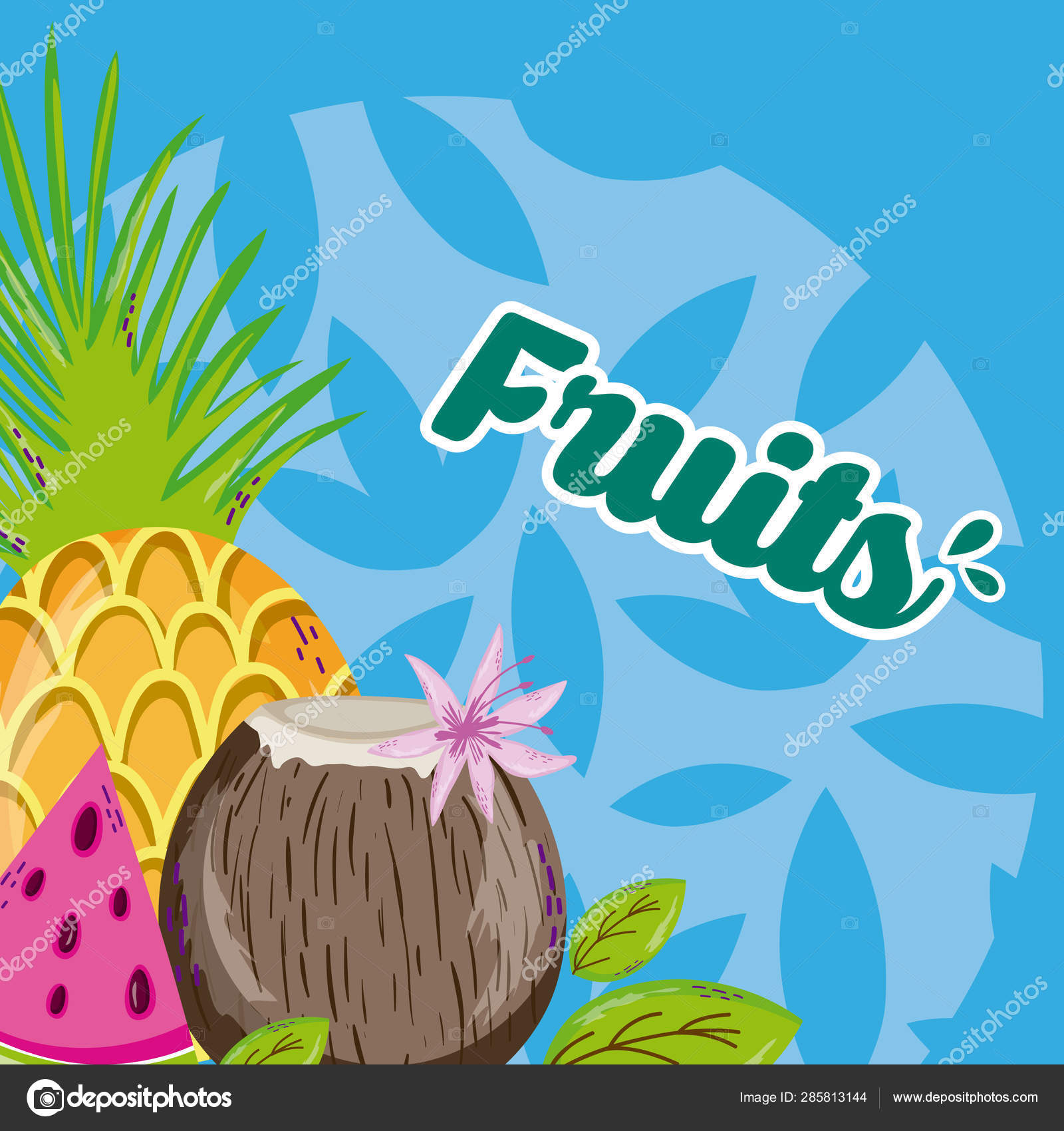 Delicious fruits cartoons Stock Vector by ©stockgiu 285813144 Delicious fruits cartoons Stock Vector by ©stockgiu 285813144