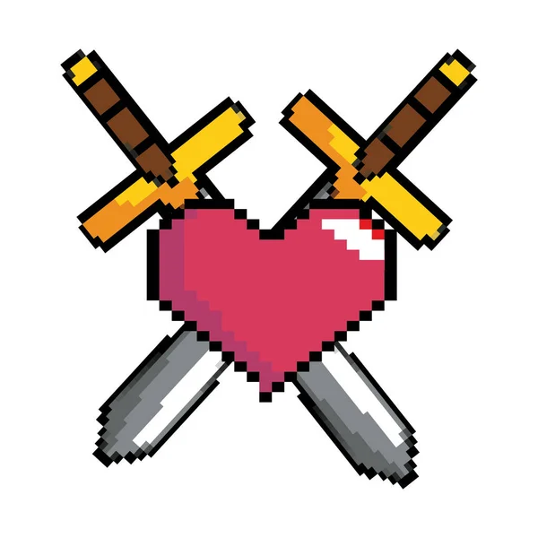 Espada y corazón Imágenes Vectoriales, Gráfico Vectorial de Espada y ...