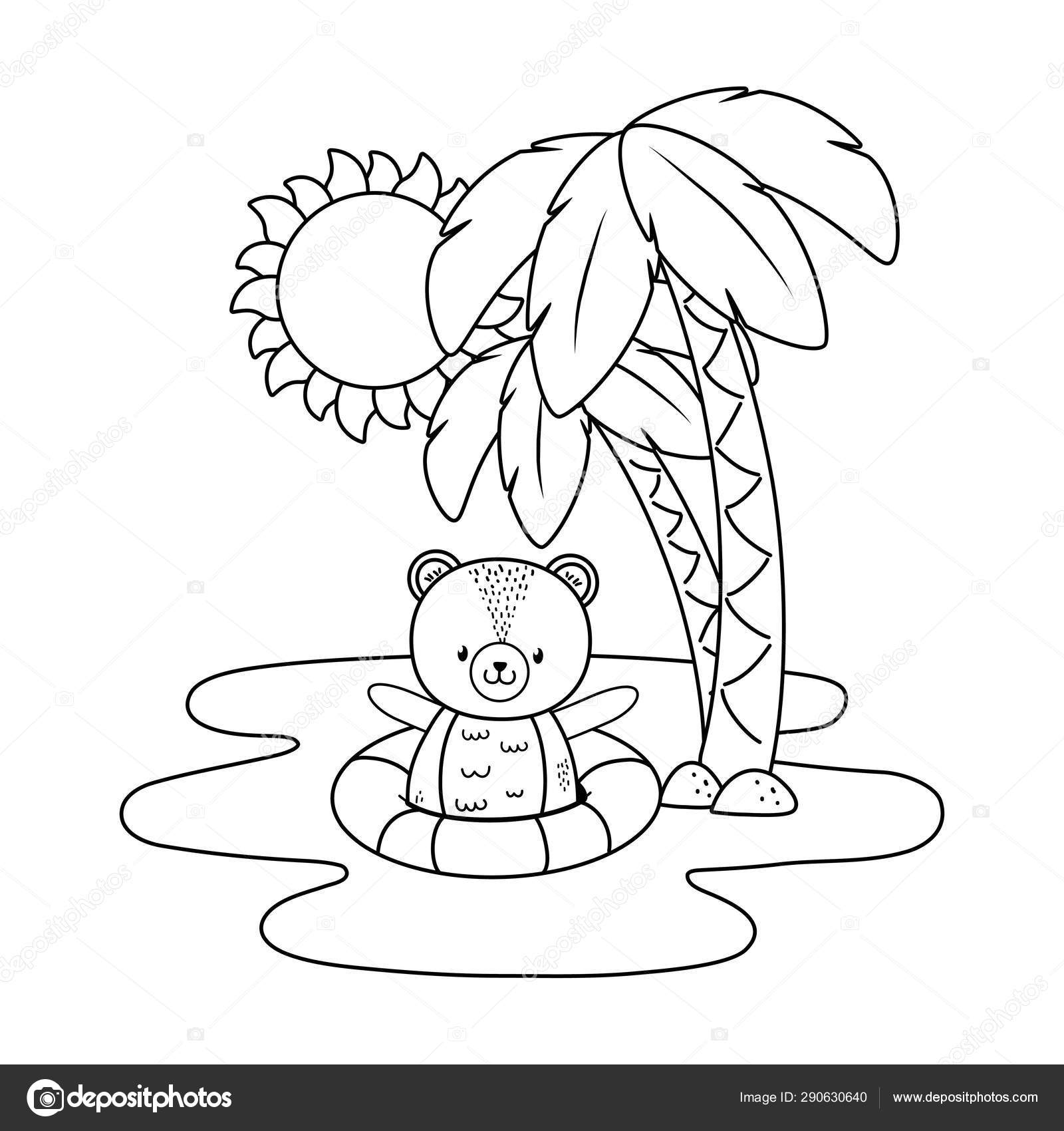 Summer Season Clipart Black And White