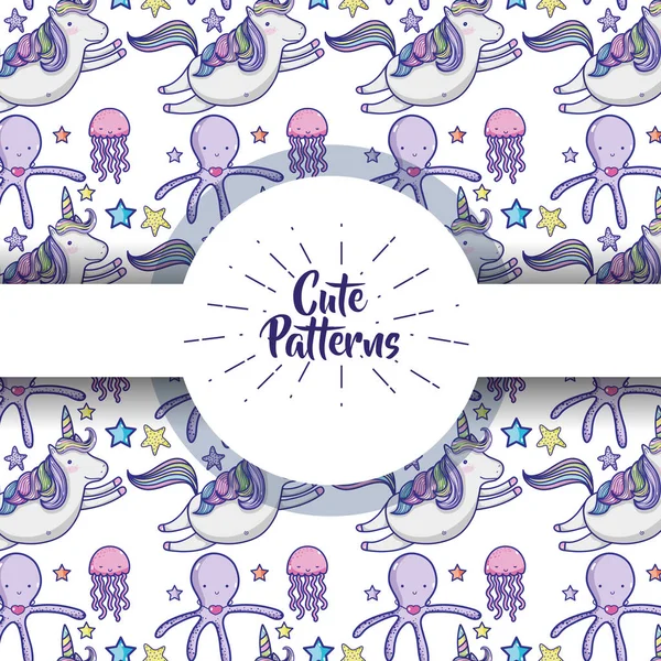 Cute patterns with doodles cartoons background Stock Vector by ...
